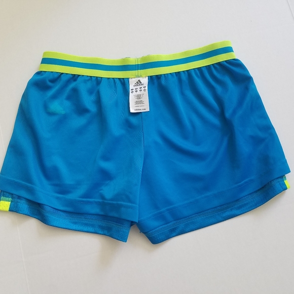 adidas | Shorts | Blue And Yellow Running Shorts | Poshmark